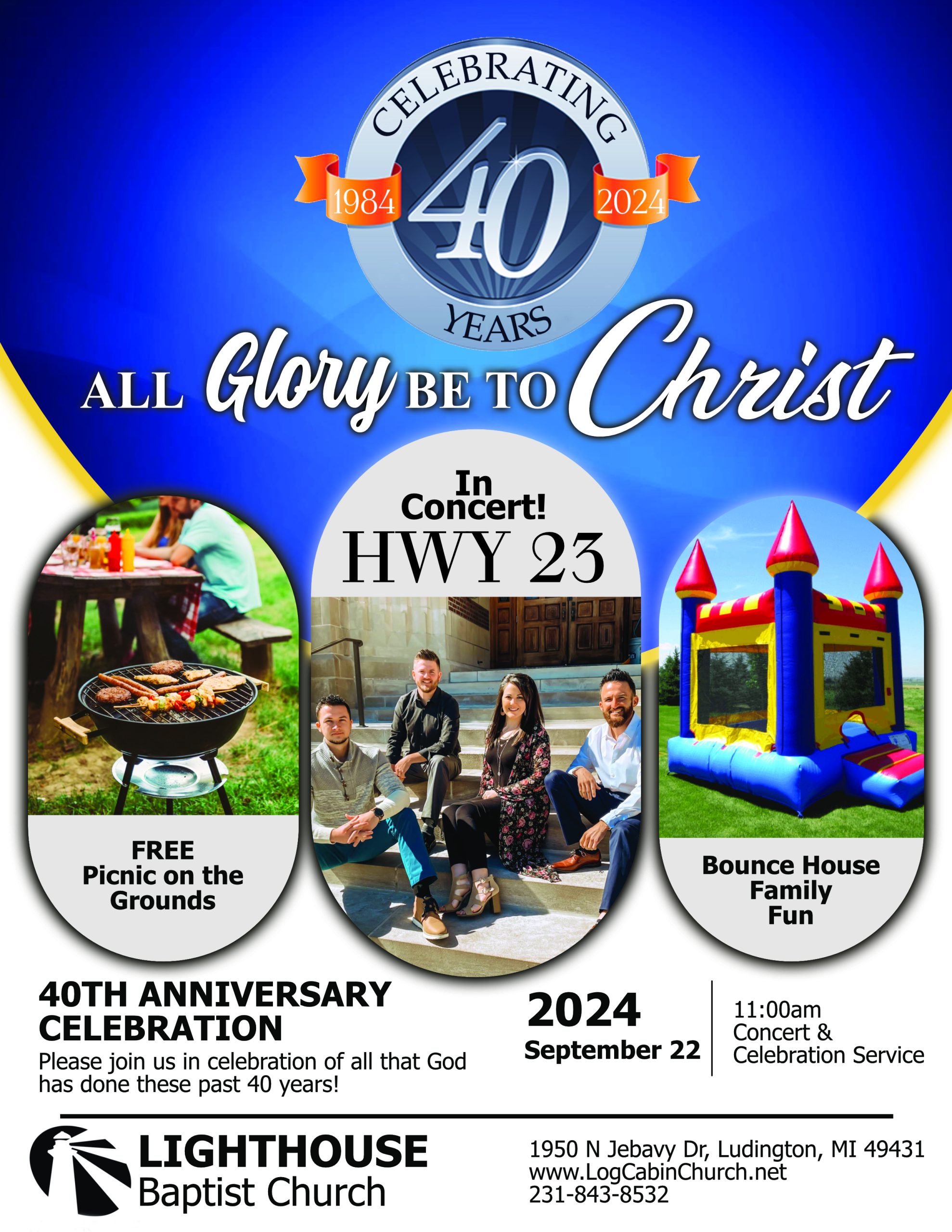 40th Anniversary Flyer | Lighthouse Baptist Church